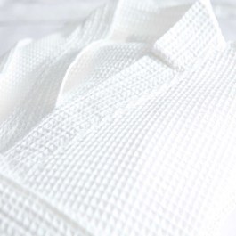 Μπουρνούζι Ξενοδοχείου Πικέ White 100% Βαμβάκι 300gsm - designdrops