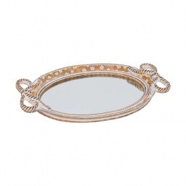 Δίσκος Με Καθρέφτη "Bow" 41x26.5x4.5cm Beige 1-272-00-091 Etiquette ...