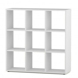 Βιβλιοθήκη Ben Shelf 3X3 KO-BEN3X3WHITE 90x30x93cm White - designdrops