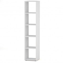 Βιβλιοθήκη Ben Shelf KO-BEN1X5WHITE 31x30x152cm White Aidonitsa ...
